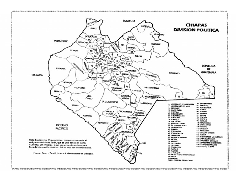Chiapas Con Nombres | PDF