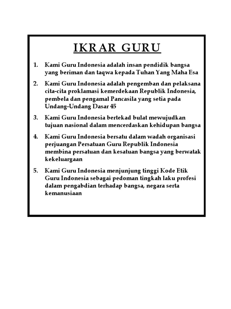 Ikrar Guru | PDF
