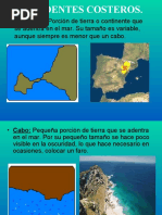 Diferencias entre cabo, península y golfo | PDF