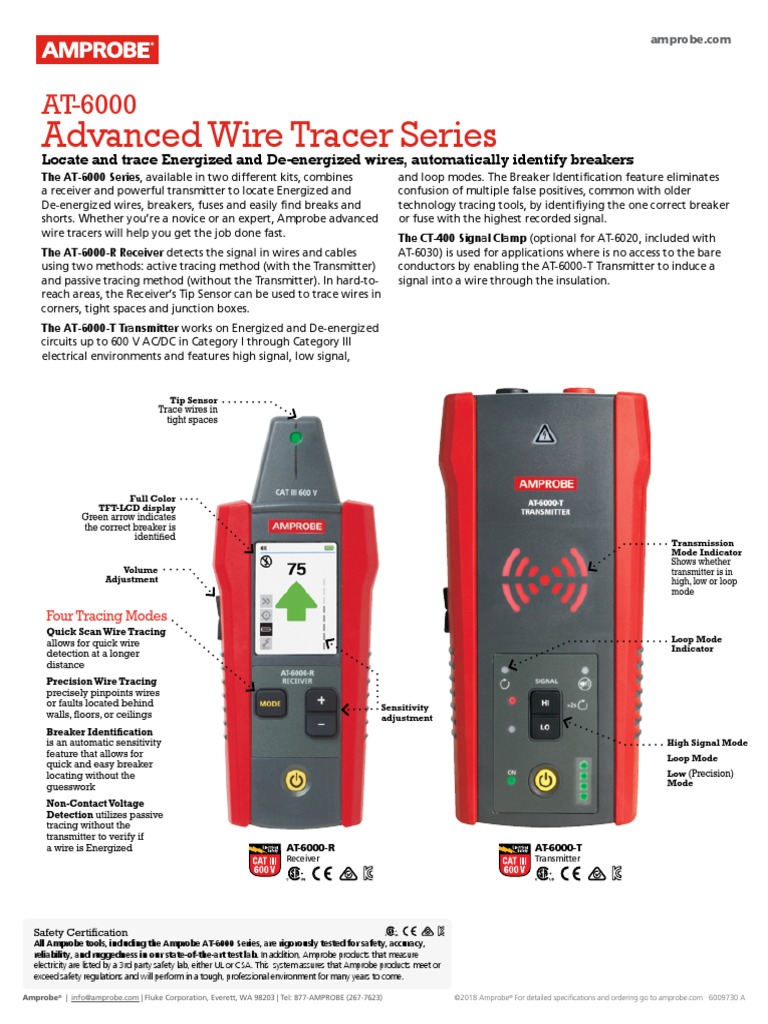 Advanced Wire Tracer Series: Locate and Trace Energized and De ...