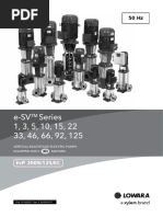 Lowara SV Brochure | PDF | Pump | Mechanical Engineering