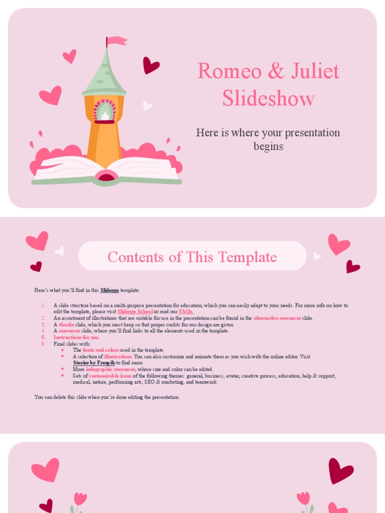 Romeo and Juliet Presentation Template | PDF | Planets | Solar System