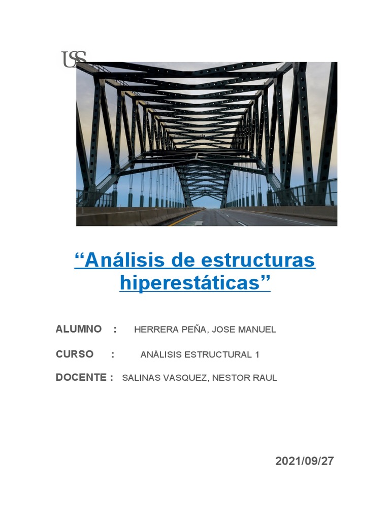 Análisis de Estructuras Hiperestaticas | PDF | Braguero | Ecuaciones