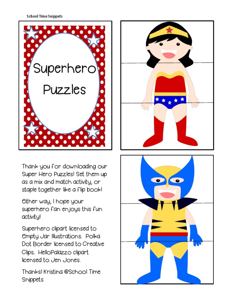 Super Hero Puzzles - Protected | PDF