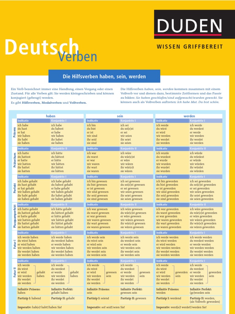 Verbformen Deutsch Einfache Lernstationen: Verben