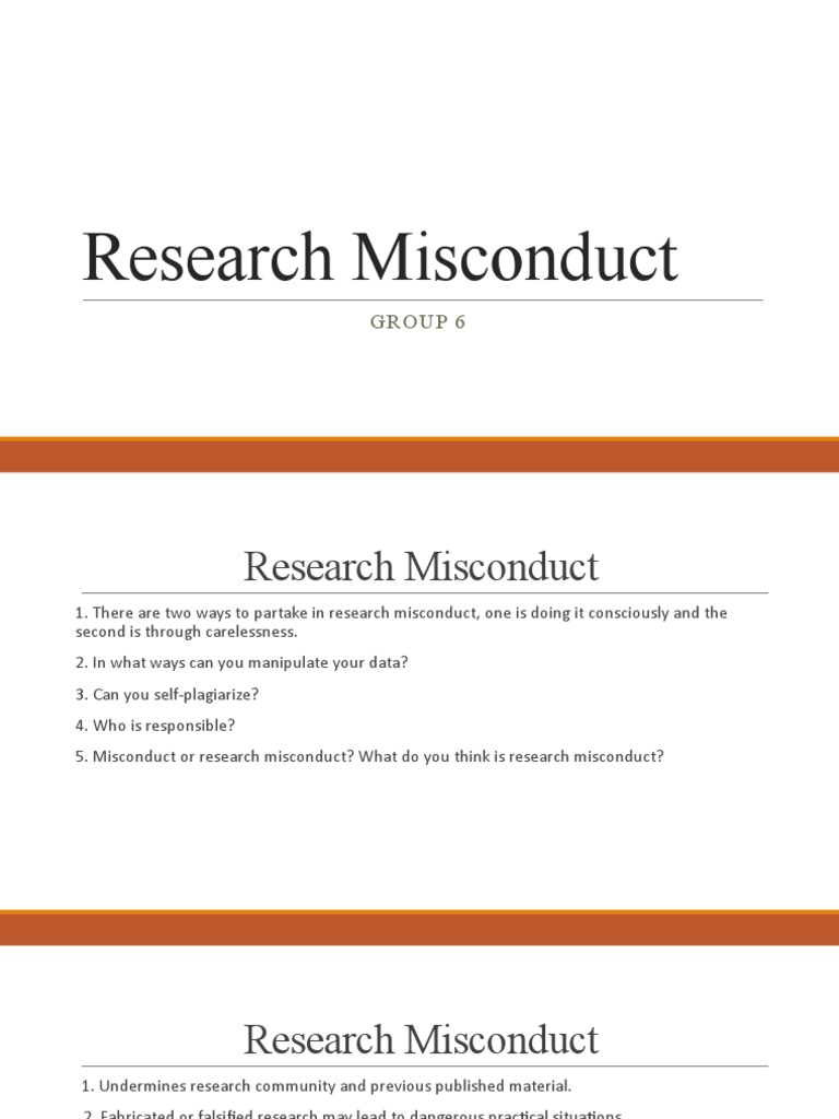 Understanding Research Misconduct | PDF | Career & Growth | Science ...
