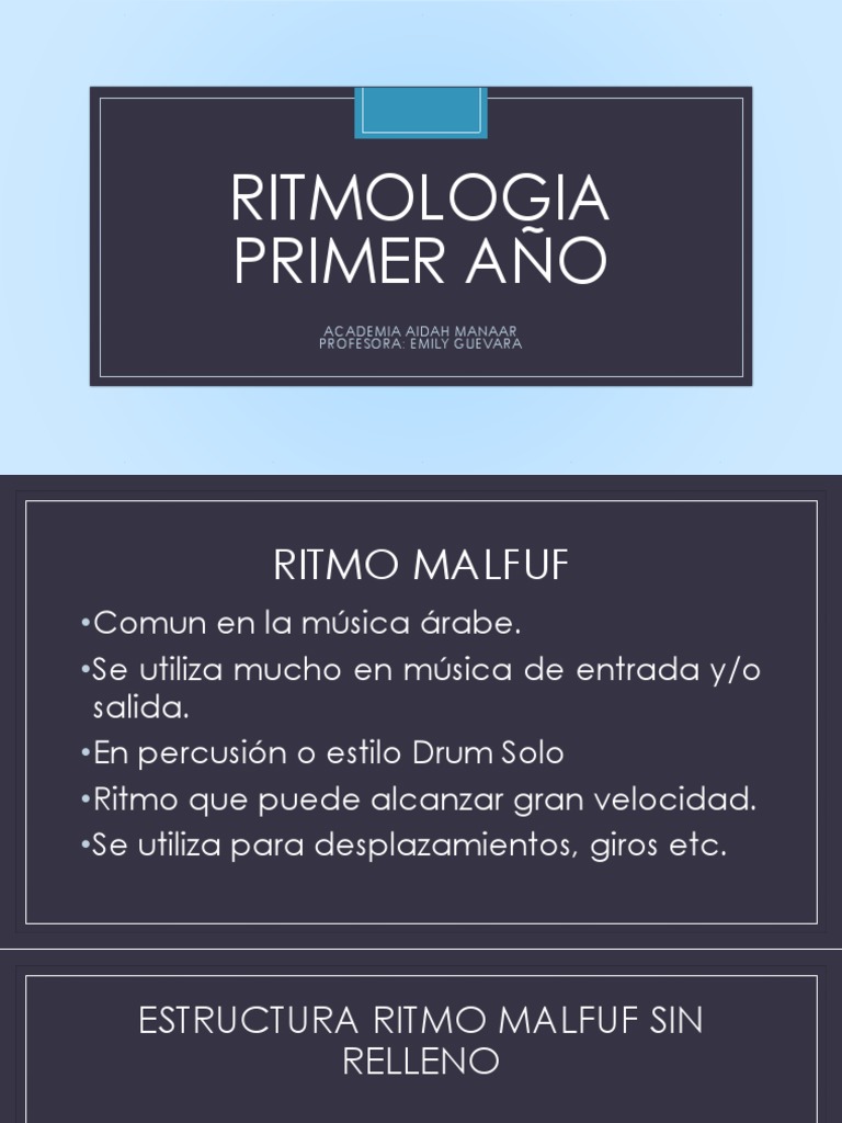Ritmologia Primer Año | PDF | Ritmo | Composiciones Musicales
