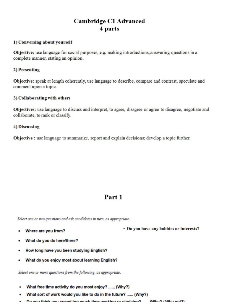 Cambridge C1 Advanced | PDF