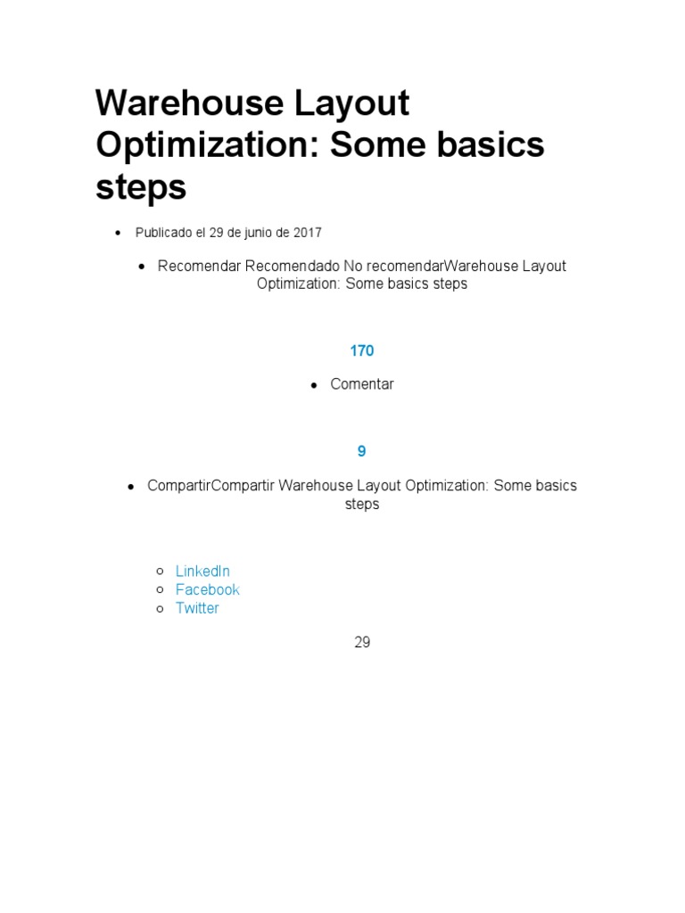 Warehouse Layout Optimization | PDF | Warehouse | Business Process