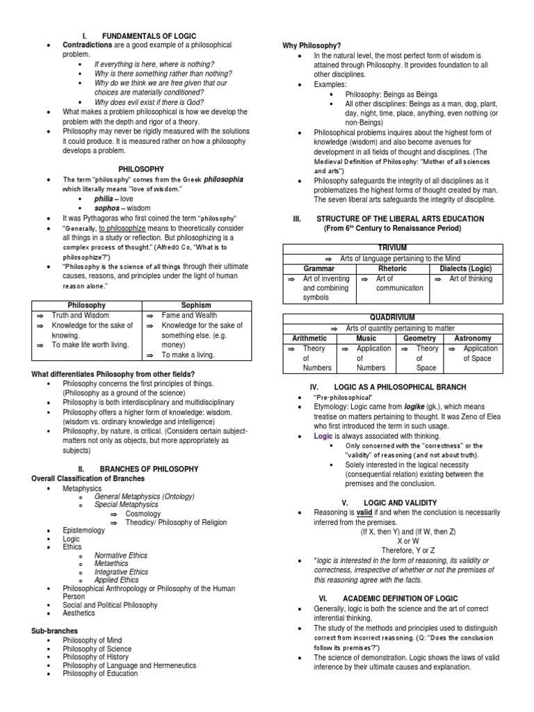 LOGIC - Lesson 1 | PDF | Logic | Inference