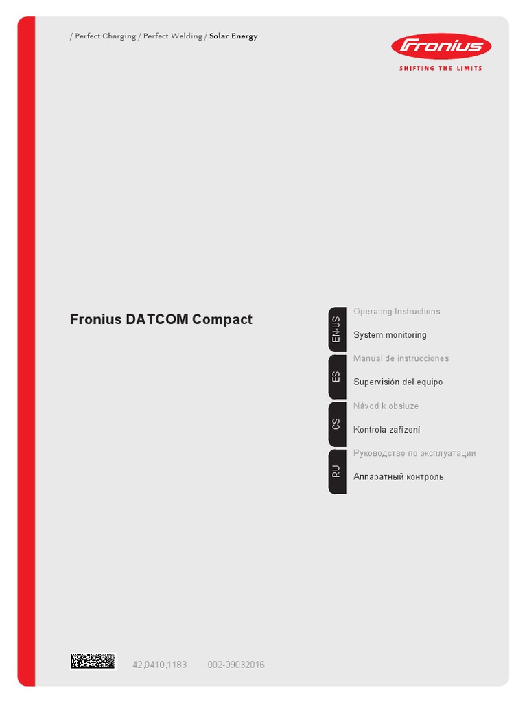 FRONIUS DATCOM Monitoring | PDF | Power Inverter | Power Supply