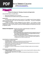 Module 1 Human Development Meaning Concepts and Approaches | PDF ...