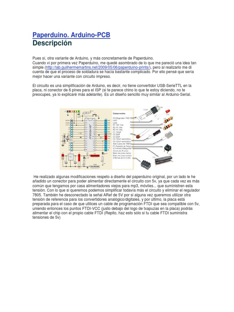 Paperduino. Arduino-PCB | PDF | Arduino | Placa de circuito impreso