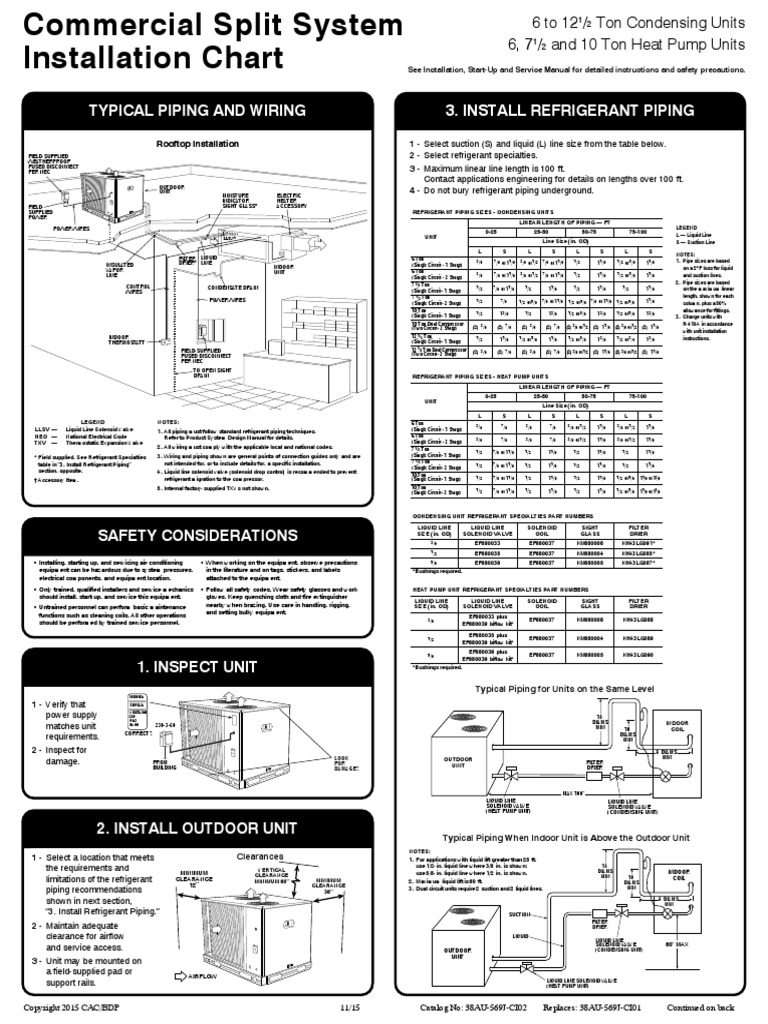 Typical Piping and Wiring 3. Install Refrigerant Piping: 6 To 12 / Ton ...