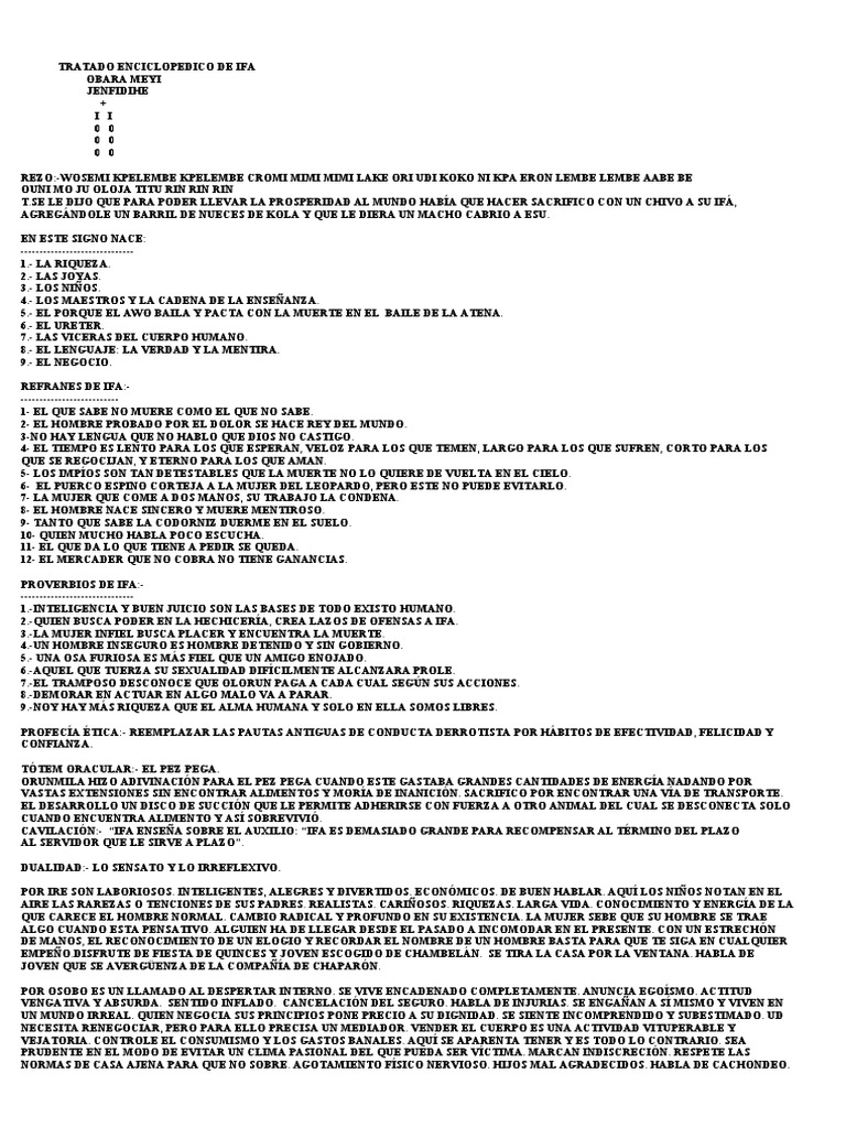 7-Obara Meji | PDF | Mitología | Santeria