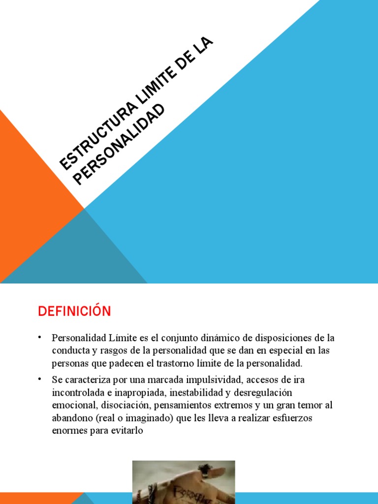 Estructura de Personalidad Límite y Perversa | PDF | Desorden ...