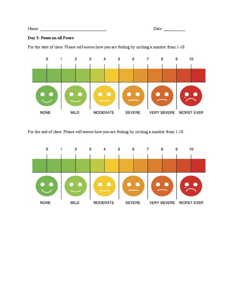 Yoga Class Self-Assessment Guide | PDF | Self-Improvement