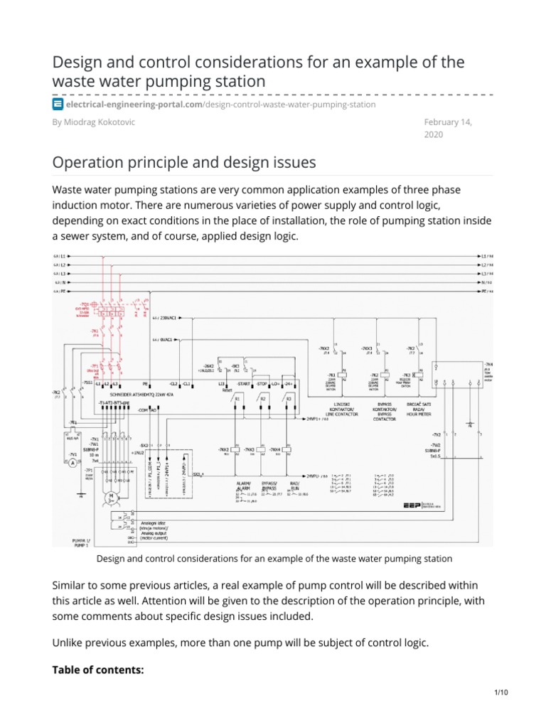 Design and Control Considerations For An Example of The Waste Water ...