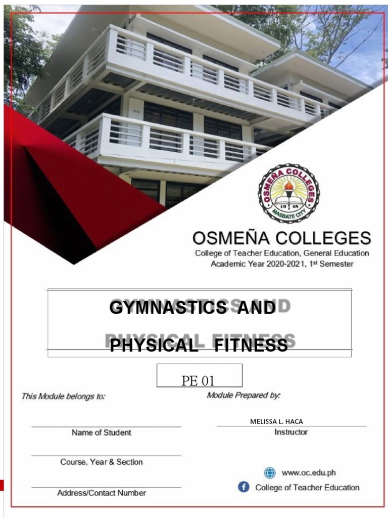 Gymnastics and Physical Fitness Module 1 | PDF | Gymnastics | Athletic ...