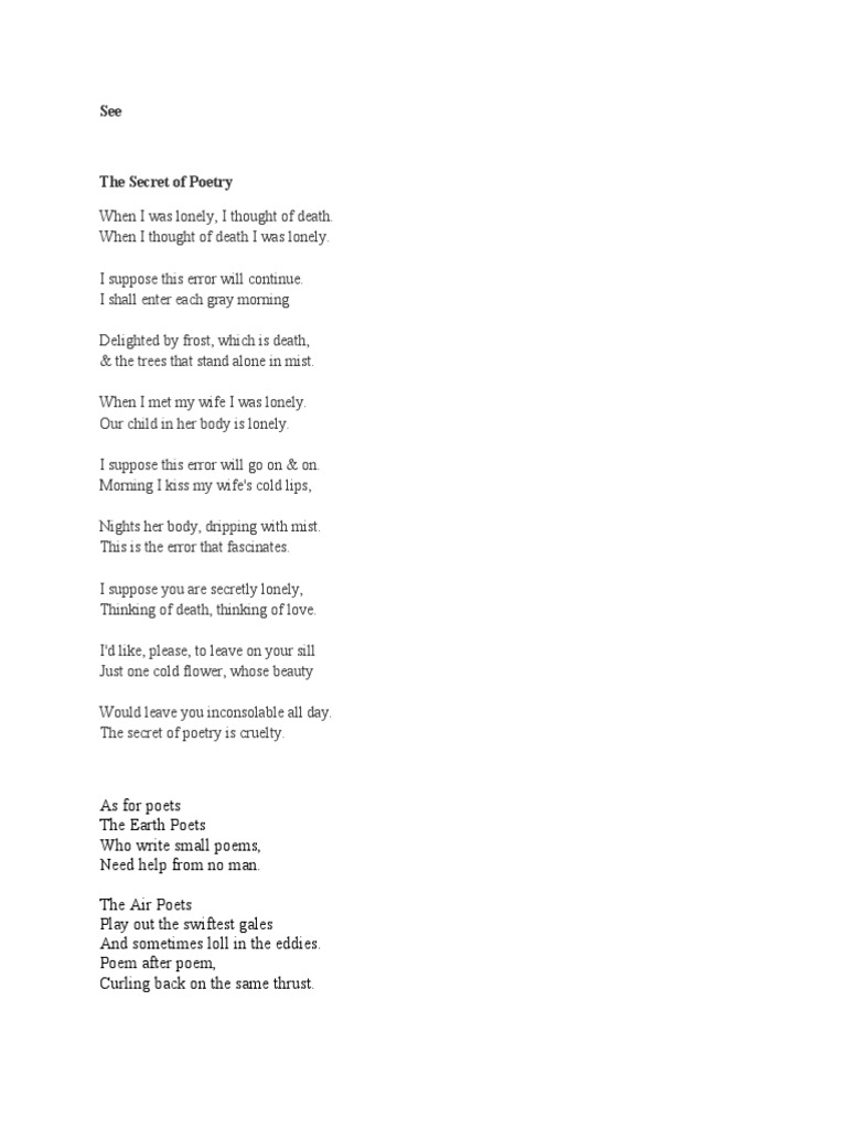 Poems About Poems | PDF