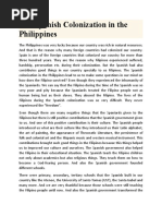 Negative and Positive Facts by Spanish Colonization | PDF | Philippines | Spanish Empire