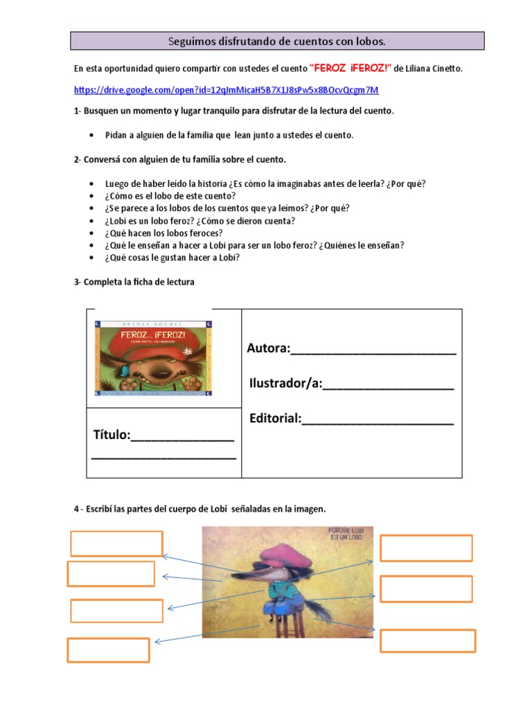 Cuentos Con Lobos FEROZ ¡FEROZ! | PDF