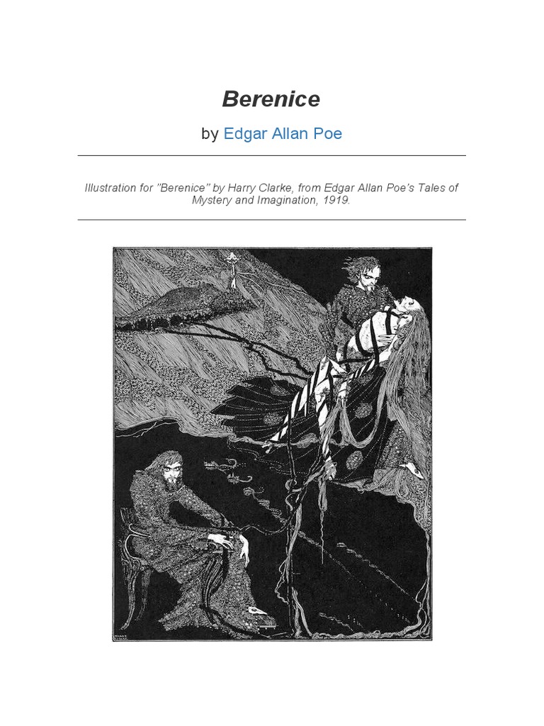 Berenice: Edgar Allan Poe | PDF