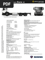 Scania P460-B4X4 Fire Truck Specs | PDF | Truck | Brake