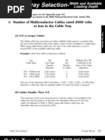 Cable Tray Fill and Load Calculation | PDF | Cable | Wire