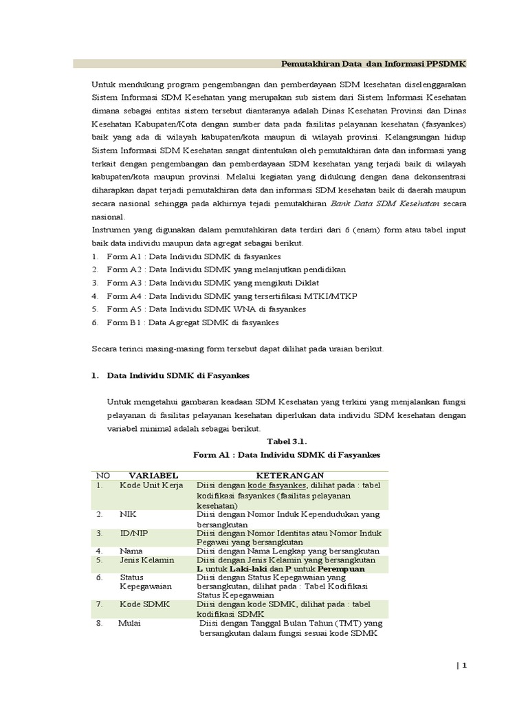 DO Form - SDMK | PDF