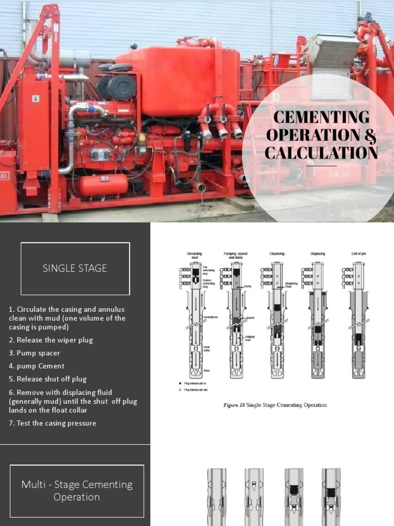 Cementing Calculation | PDF | Casing (Borehole) | Chemical Engineering