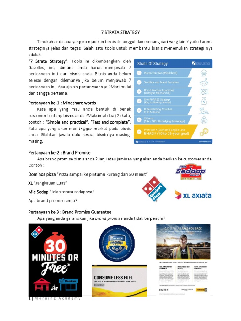 7 Strata of Strategy | PDF