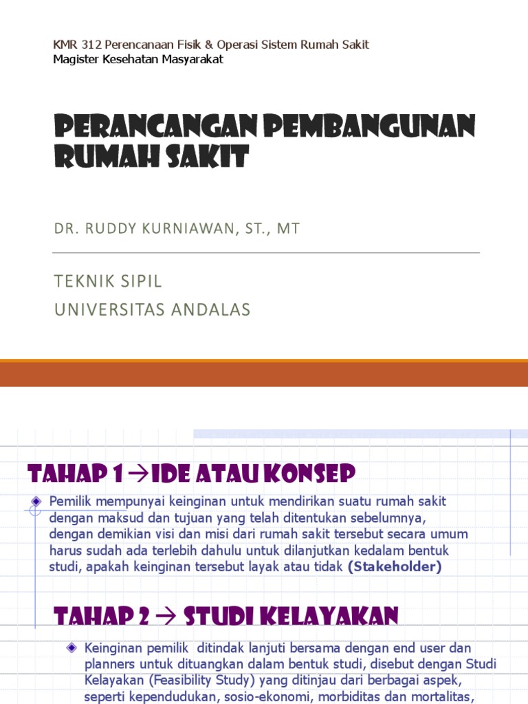 2 Perancangan Pembangunan Rumah Sakit | PDF