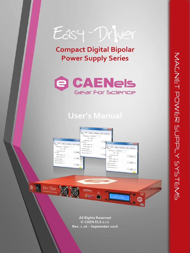 Easy Driver Users Manual v1.16 | PDF | Power Supply | Alternating Current
