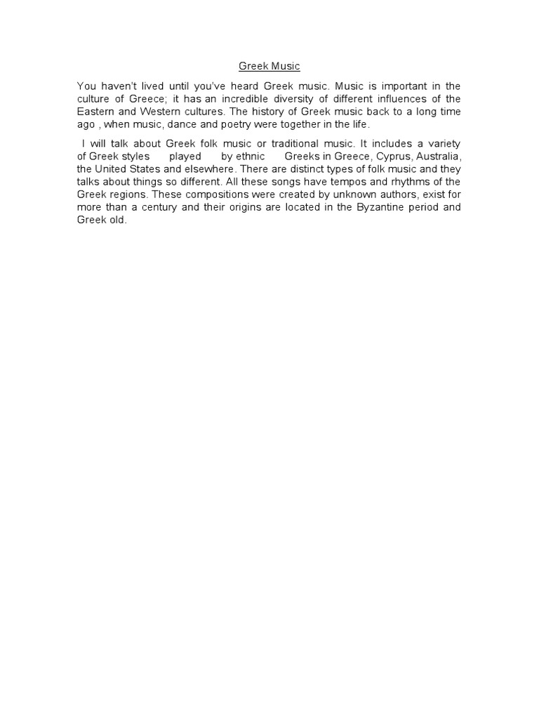 Greek Music | PDF
