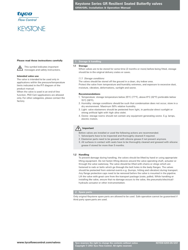 Avi Cat Key Instanl GR en | PDF | Valve | Pipe (Fluid Conveyance)
