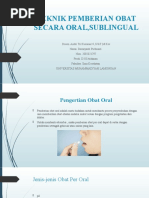 Kelompok 1 Pemberian Obat Sublingual | PDF