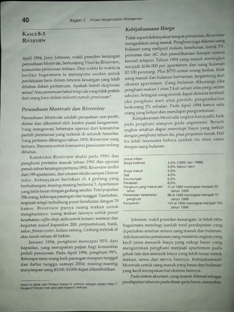 Kuis 09 Kasus 9-3 Riverview Anggaran | PDF