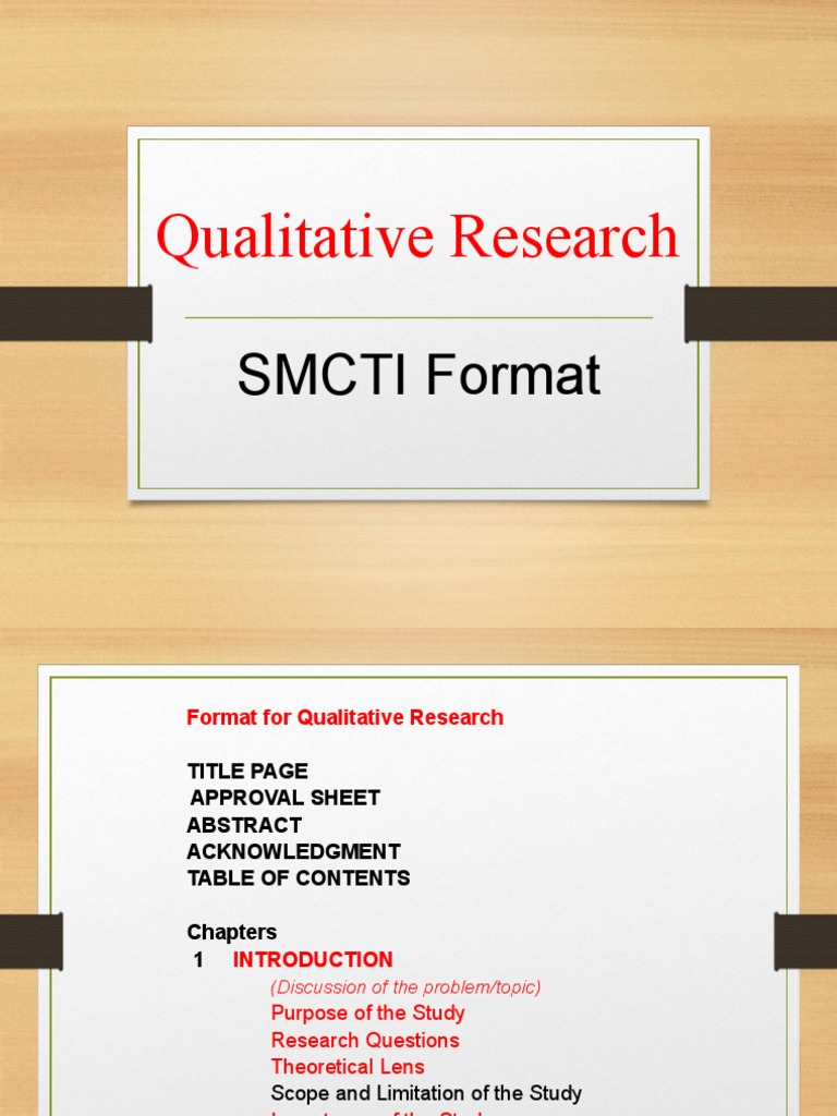 Qualitative Research Format Guide | PDF | Qualitative Research | Data