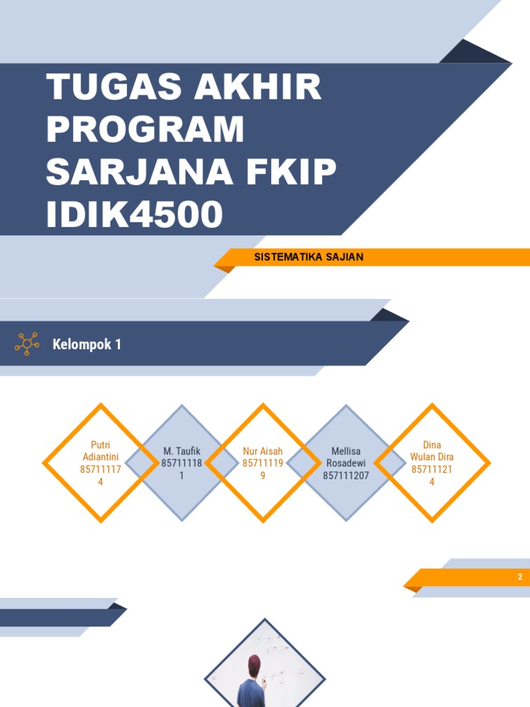 Sistematika Sajian Tap - Kelompok 1 | PDF