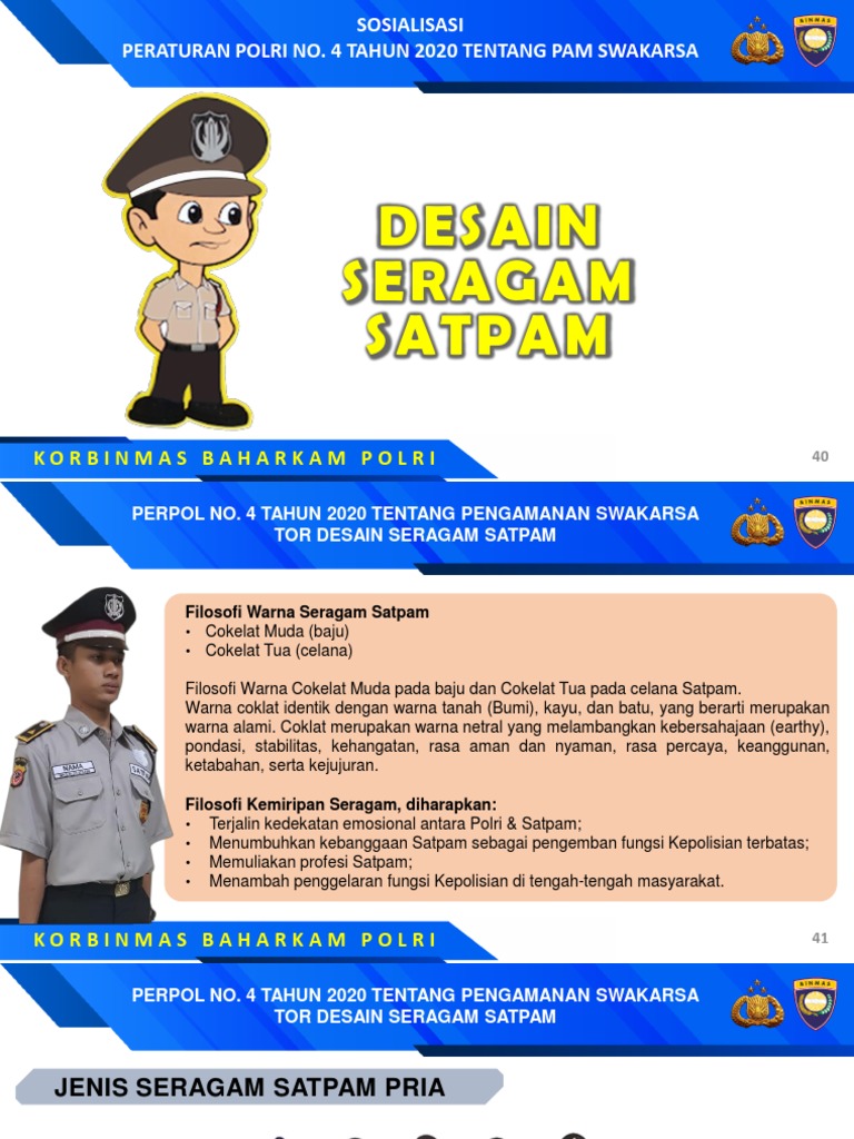 Perpol 4 TH 2020 - Kamsa - Desain Seragam Satpam | PDF