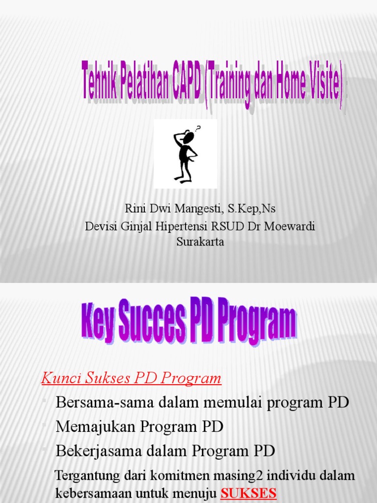 Tehnik Pelatihan CAPD (Training Dan HV) - 1 | PDF | Pengembangan Diri ...
