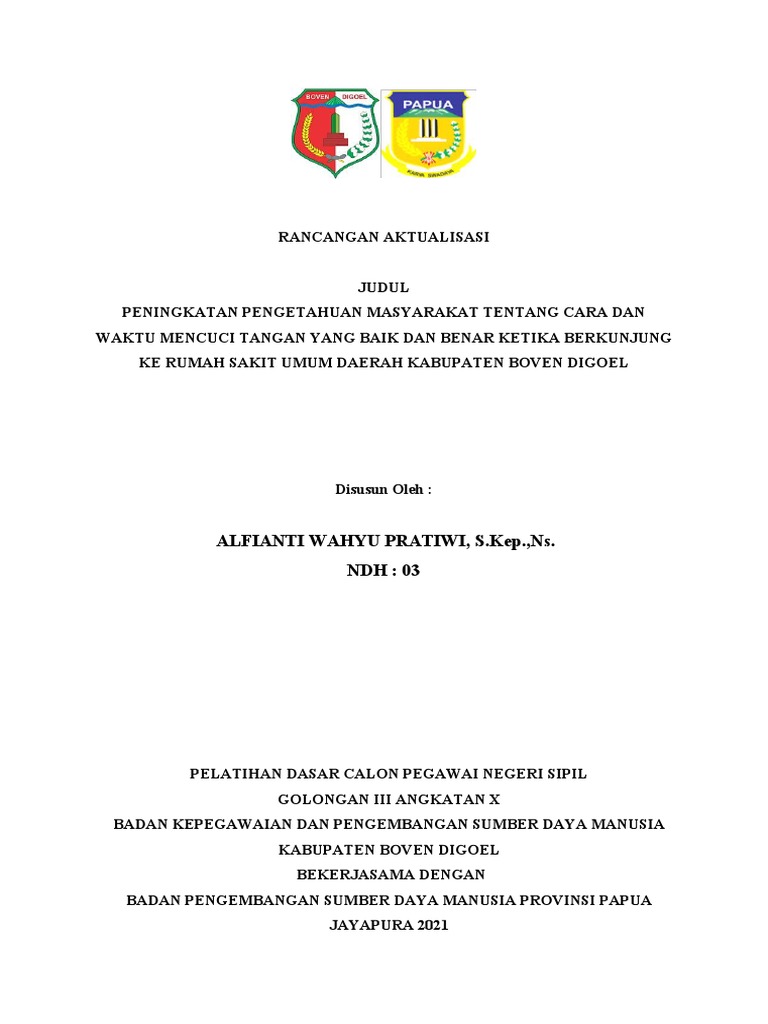 Contoh Rancangan Aktualisasi Latsar - 2021 | PDF