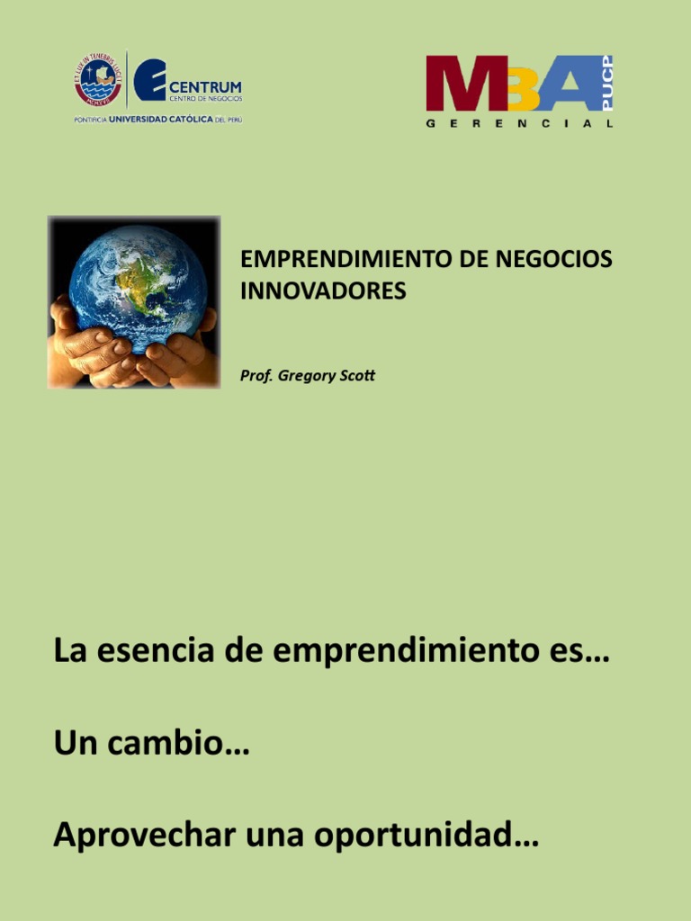 A3A. G Scott Emprendimiento y Modelo Timmons Sesion 3 | PDF ...