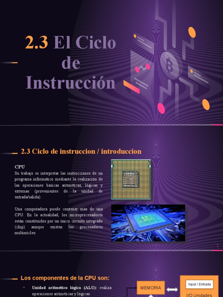 Arquitectura de Computadoras - Ciclo de Instrucción | PDF | Unidad ...