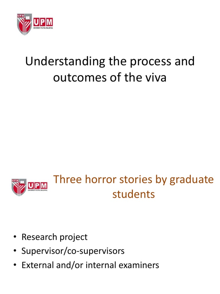 UPM Viva Process | PDF | Thesis | Cognition