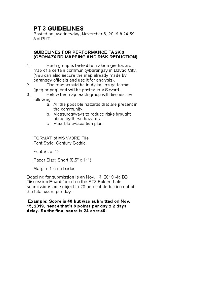 PT 3 Guidelines Geohazard Map | PDF | Computing