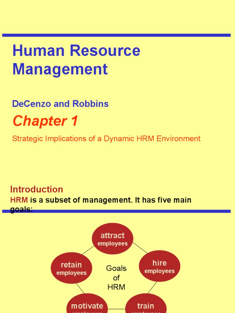 Human Resource Management: Decenzo and Robbins | Download Free PDF | Human Resource Management ...