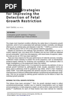 Guidelines for SGA and FGR Management | PDF | Fetus | Prenatal Development