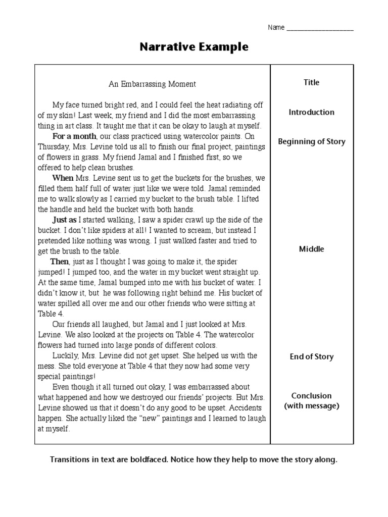 Narrative Example: Title | PDF